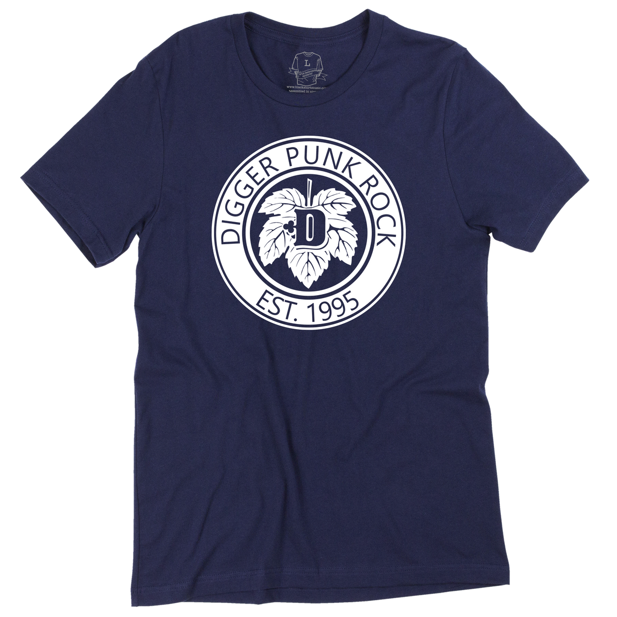 Digger Crest T-Shirt – Black Shirt Music